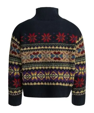Polo Ralph Lauren Wool And Cashmere Fair Isle Turtleneck Sweater