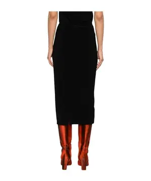 Norma Kamali Stretchy Straight-cut Skirt
