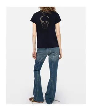 Zadig&Voltaire Fishnet Henley T-shirt - Black