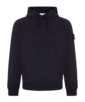 Stone Island Drawstring Hooded Sweatshirt - Blue