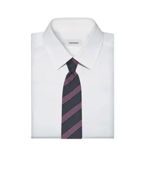 FERRAGAMO Gancini Jacquard Silk Neck Tie