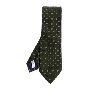 FERRAGAMO Silk Tie - Green