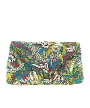 Dries Van Noten Holding A Shoulder Bag In Hand - Multi-color