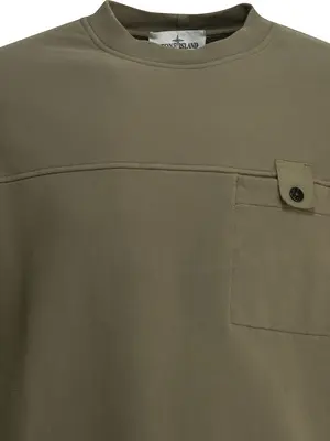 Stone Island Logo-patch Chest-pocket Sweatshirt