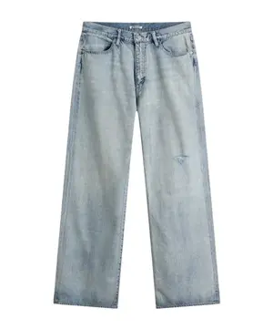 Auralee Straight-leg Jeans - Light Indigo