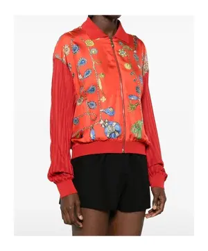Versace Long-sleeve Color-block Cardigan