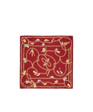 Givenchy Charm-print Silk Scarf - Red