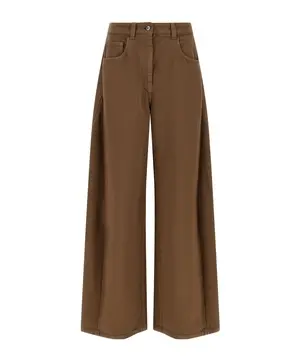 Brunello Cucinelli Casual Trousers With Belt Loops - Green