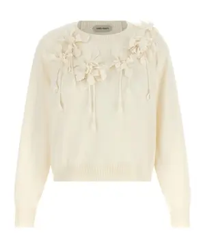 Alberta Ferretti Long-sleeved Sweater - White