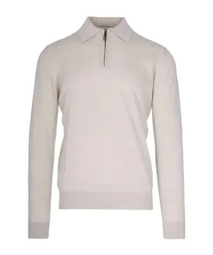 PAOLO PECORA Long-sleeve Quarter Zip Sweater