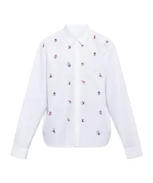 Dsquared2 Collared Long-sleeved Shirt - White
