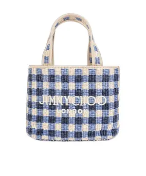 JIMMY CHOO Beach East-west Mini Tote Bag - Blue