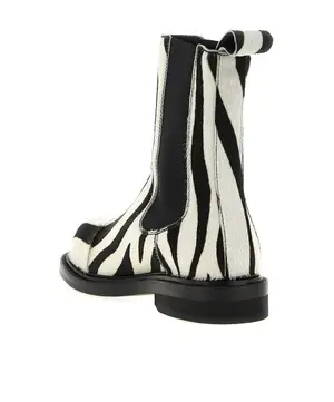 Moschino Zebra-print Ankle Boots