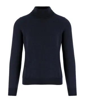 Tagliatore Long-sleeved High-neck Sweater - Black