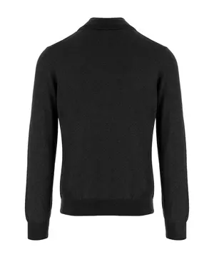 Tagliatore Long-sleeved High Neck Ribbed Knit Sweater