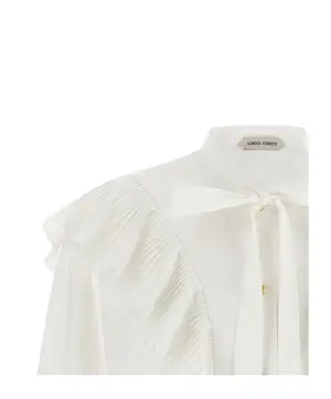 Alberta Ferretti Pleated Ruffle Shirt