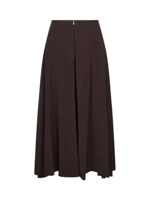 Agnona Zippered Skirt With Draped Hem
