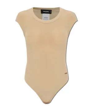 Dsquared2 Short-sleeved Bodysuit - Beige