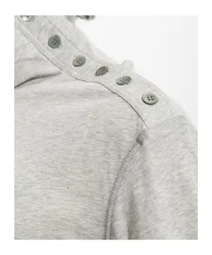 Dries Van Noten Cotton High Neck T-shirt With Button Detail