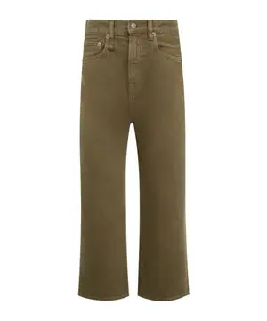 R13 Tailored Drop Jeans - Olive Gray