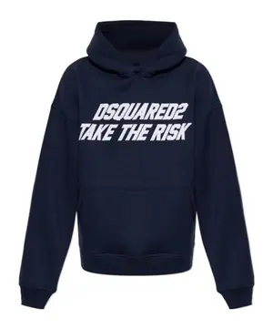 Dsquared2 Long-sleeve Hooded Sweatshirt - Navy Blue