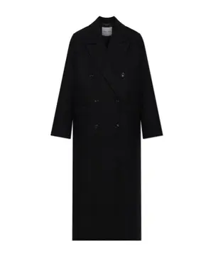 SAMSOE SAMSOE Sajill Double-breasted Coat - Black