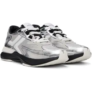 LANVIN Metallic-panelled Sneakers