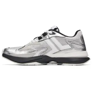 LANVIN Metallic-panelled Sneakers