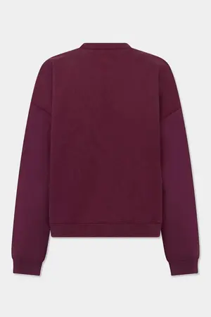 Dsquared2 Signature Relax-fit Crewneck Sweatshirt - Bordeaux