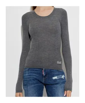 Dsquared2 Crew Neck Long-sleeved Knitwear