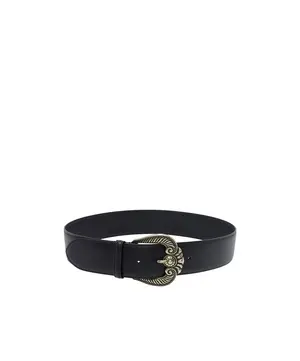 Etro Paisley Buckle Leather Belt - No