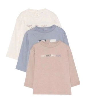ARMANI Long-sleeve Logo T-shirt 3-pack