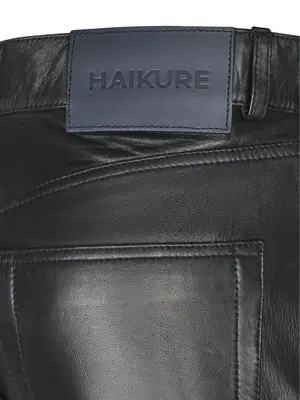 HAIKURE Leather Flare Trousers