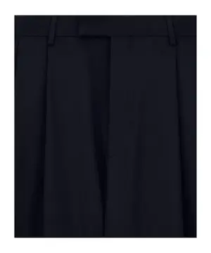 Giorgio Armani Pleated Virgin Wool Crepe Trousers