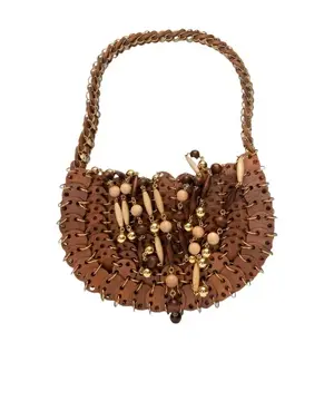 Rabanne Wooden Handbag - Brown