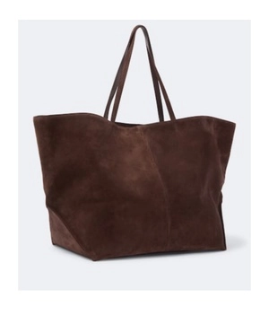 JIL SANDER Linea Maxi Suede Tote Bag