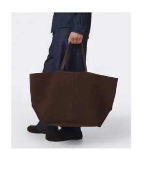 JIL SANDER Linea Maxi Suede Tote Bag