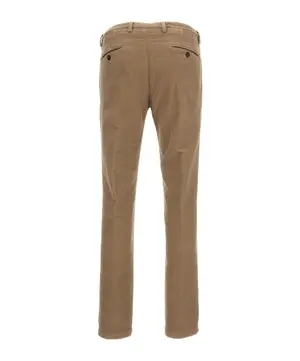 BRIGLIA 1949 Tapered Trousers With Belt Loops - Brown