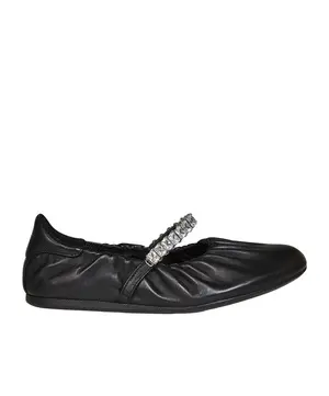JIMMY CHOO Pleated Flats
