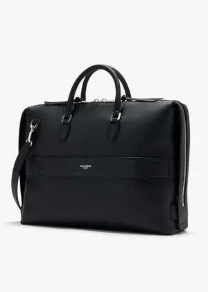 Dolce & Gabbana Logo Plaque Zipped Laptop Bag