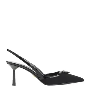 Prada Pointed-toe High-heeled Sandals - Black