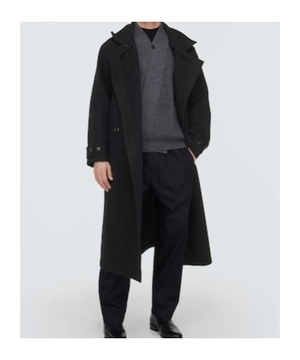 LEMAIRE Double-faced Wool High-neck Coat
