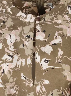 Max Mara Printed Silk Twill Maxi Dress