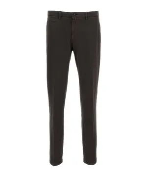 BRIGLIA 1949 Casual Pants With Belt Loops - Black