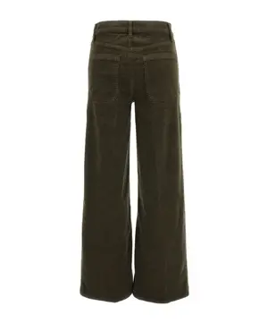 FRAME Flared-leg Corduroy Trousers - Green