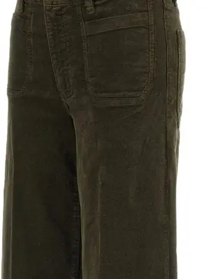 FRAME Flared-leg Corduroy Trousers - Green