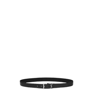 Saint Laurent Logo Belt - Black