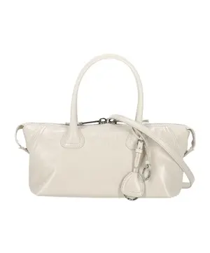 Miu Miu Zippered Shoulder Bag - White
