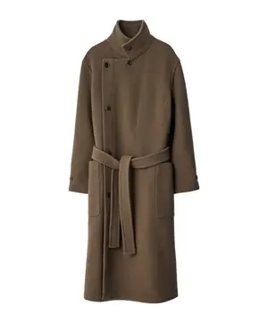 LEMAIRE Wool Wrap Coat - Thyme