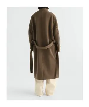 LEMAIRE Wool Wrap Coat - Thyme